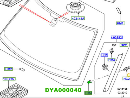 GENUINE LAND ROVER CLIPS D PILLAR RANGE ROVER SPORT 05-09 10-13 SET OF ...