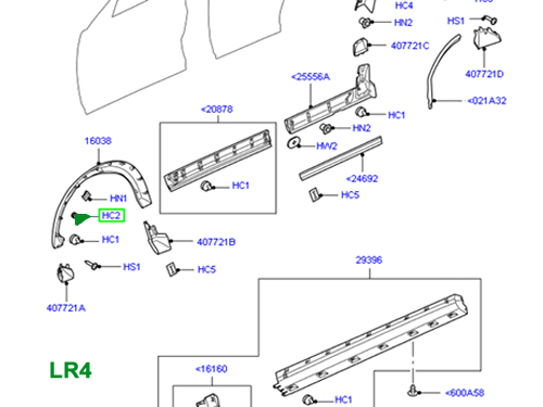 GENUINE LAND ROVER FRONT WHEELARCH MOULDING CLIP LR3 LR4 SET OF 10 NEW ...
