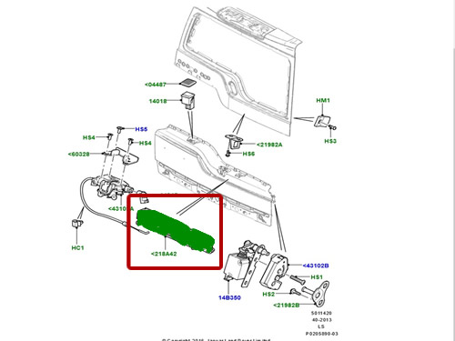 GENUINE LAND ROVER TAILGATE ACTUATOR LR3 LR4 NEW FUG500010 - LRBritish ...