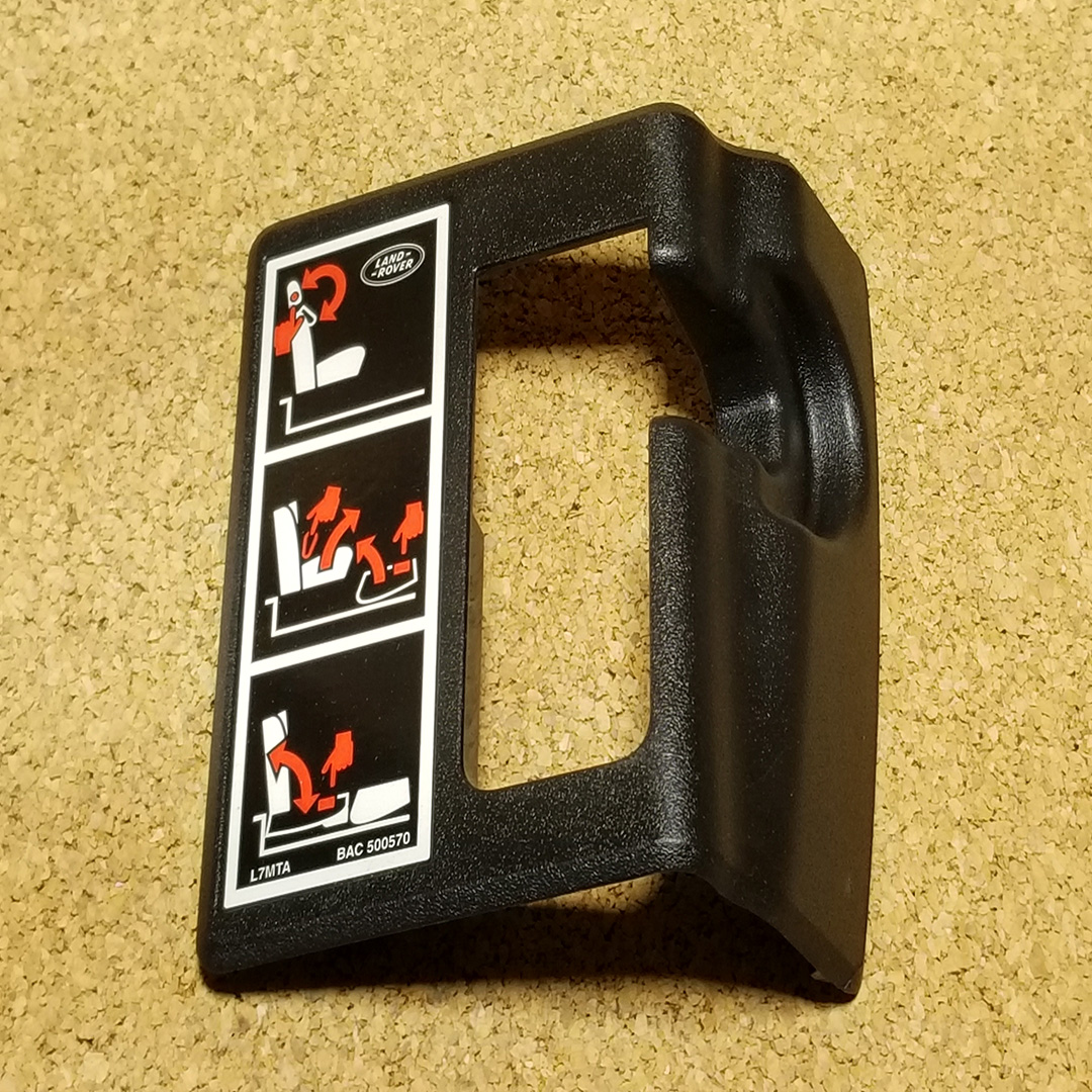 GENUINE LAND ROVER SEAT MOULDING LATCH COVER REAR SEAT LR3 LR4 RH OEM ...