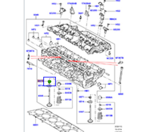 LAND ROVER VALVE STEM SEAL LR2 NEW LR002556 SET OF 6 CORTECO ...