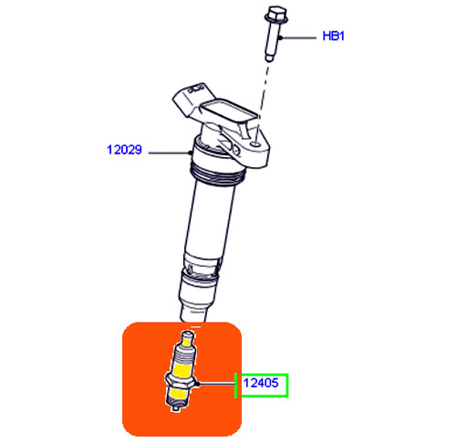 GENUINE LAND ROVER SPARK PLUG LR2 3.2L SET OF 6 NEW LR005483 - LR ...