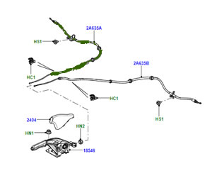 GENUINE LAND ROVER PARKING BRAKE CABLE LR2 RH LR007496 NEW OEM ...