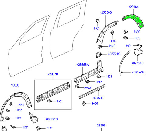 GENUINE LAND ROVER WHEELARCH REAR MOLDING LR3 LR4 RH RIGHT SIDE OEM NEW ...
