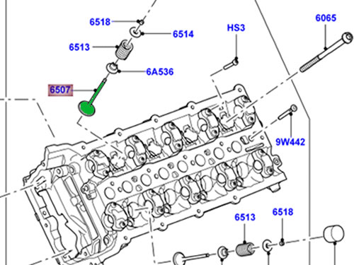 GENUINE LAND ROVER INLET VALVE RANGE R SPORT 10-13 OEM NEW SET 8 OEM ...