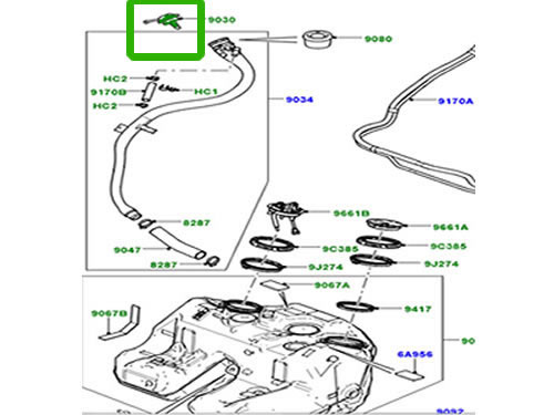 LAND ROVER FUEL TANK FILLER CAP RANGE ROVER 10-12 NEW LR011468 ...