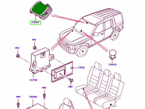 GENUINE LAND ROVER RAIN WINDSHIELD SENSOR MODULE RANGE ROVER LR4 LR2 ...