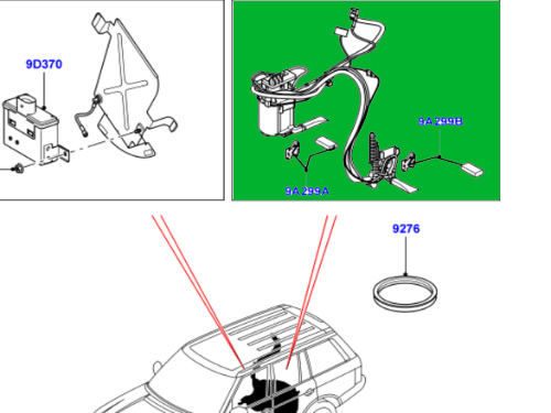 LAND ROVER FUEL PUMP RANGE ROVER 06-09 4.2 V8 NEW LR015177 - LRBritish ...
