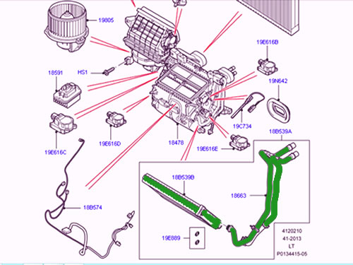 LAND ROVER HEATER CORE MATRIX LR3 RANGE ROVER SPORT 05-09 LR017030 - LR ...