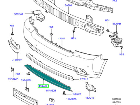 GENUINE LAND ROVER FRONT TOWING EYE COVER RANGE ROVER 2010-2012 NEW ...