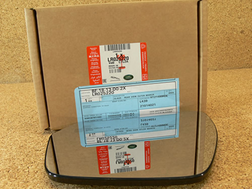 GENUINE LAND ROVER GLASS EXTERIOR MIRROR RANGE ROVER EVOQUE LH NEW ...