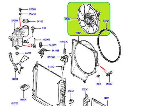LAND ROVER FAN CLUTCH RANGE ROVER 4.2 06-09 RANGE ROVER SPORT 4.2 05-09 ...