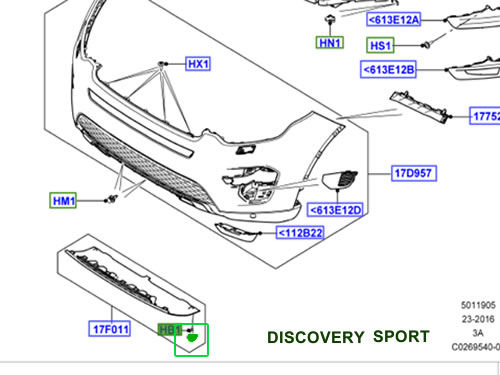GENUINE LAND ROVER TOWING COVER BOLT RANGE ROVER EVOQUE DISCOVERY SPORT ...