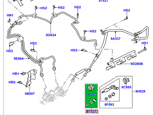 LAND ROVER FUEL INJECTOR REFIT SEAL RETAINER LR3 SPORT 05-13 LR4 ...
