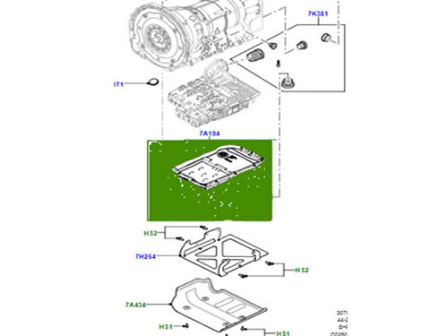 LAND ROVER TRANSMISSION OIL PAN FILTER RANGE ROVER 13 LR4 RANGE ROVER ...