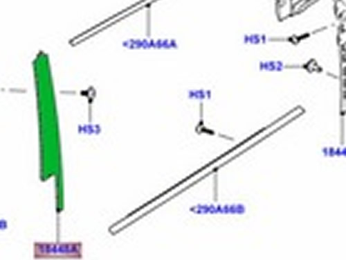 LAND ROVER FINISHER PILLAR REAR DOOR RANGE ROVER SPORT 14 ON LH NEW ...