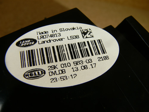 GENUINE LAND ROVER REAR LAMP CLEAR GLASS RANGE ROVER EVOQUE LH NEW ...