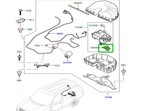 GENUINE LAND ROVER AIR SUSPENSION SOLENOID VALVE RANGE ROVER 15-17 ...