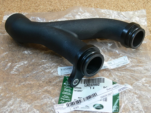 GENUINE LAND ROVER TUBE WATER OUTLET TO CYLINDER BLOCK RANGE ROVER 13 ...