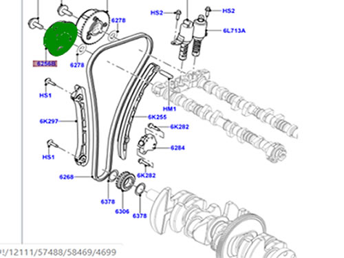 LAND ROVER CAMSHAFT INTAKE SPROCKET LR2 RANGE ROVER EVOQUE SPORT RANGE ...