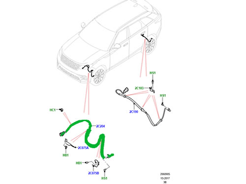 LAND ROVER ABS FRONT SENSOR RANGE ROVER VELAR 17-20 LR140695 ...