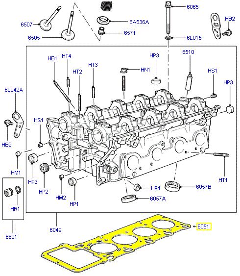 Purchase LAND ROVER CYLINDER HEAD GASKET RANGE ROVER 03 T0 05 NEW OEM ...
