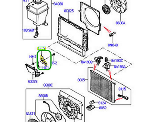 LAND ROVER TRANSMISSION THERMOSTAT RANGE ROVER 03-05 BEHR NEW PBM000010 ...
