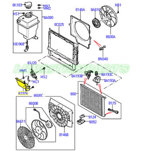 LAND ROVER PLATE MOUNTING MODULE THERMOSTAT RANGE ROVER 2003-2005 OEM ...