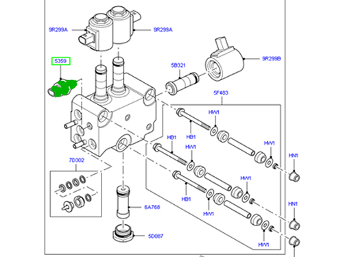 LAND ROVER TRANSFER VALVE SENSOR RANGE ROVER SPORT 05-09 10-13 OEM NEW ...