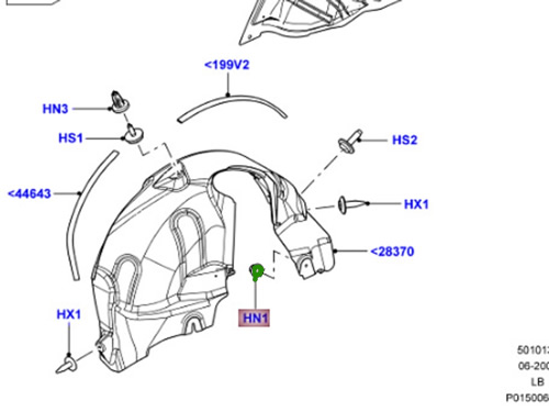 GENUINE LAND ROVER NUTS M6 RANGE ROVER 13 LR2 RANGE ROVER EVOQUE RANGE ...