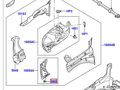 GENUINE LAND ROVER NUTS M6 RANGE ROVER 13 LR2 RANGE ROVER EVOQUE RANGE ...