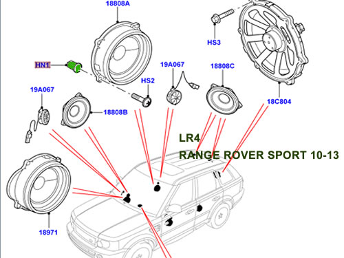 LAND ROVER NUT R ROVER LR4 SPORT EVOQUE LR2 DISCOVERY SPORT BAG OF 10 ...