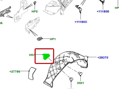 GENUINE LAND ROVER SPLASH SHIELD NUT RANGE ROVER 13 NEW DISCOVERY 17 ...
