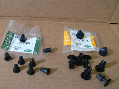 GENUINE LAND ROVER MOLDING D PILLAR CLIP LAND ROVER LR2 OEM SET ...