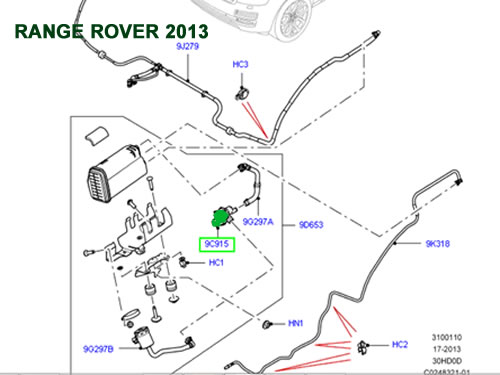 LAND ROVER FUEL VALVE LEAK DETECTOR NEW DISCOVERY 2017 ON DISCOVERY ...