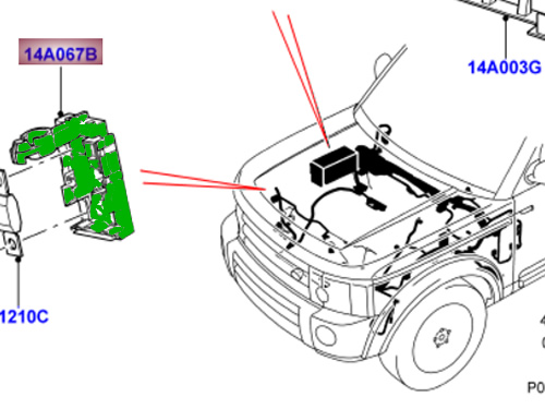 GENUINE LAND ROVER BATTERY POSITIVE CABLE FUSE RANGE ROVER 03-12 LR3 ...