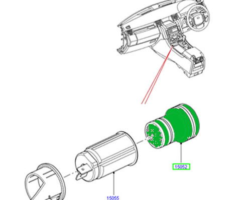 GENUINE LAND ROVER CIGAR LIGHTER KNOB RANGE ROVER SPORT 05-13 OEM NEW ...